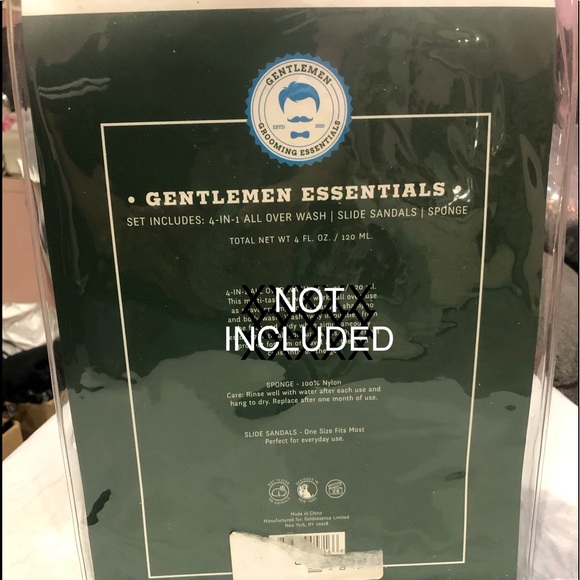 GOLD ESSENCE | Shoes | Gold Essence Slides Gentlemens Grooming Essentials Gift Set Wo Body Wash ...